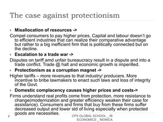 Protectionism - IB Economics | PPTX | Economy | Business and Finance