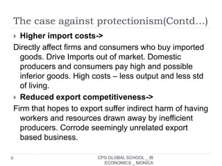 Protectionism - IB Economics | PPTX