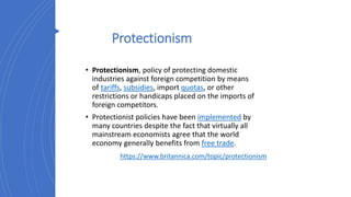 Protectionism and trade liberalization in Pakistan by Dr Sajjad Ahmad ...