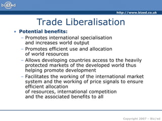 protectionism and trade liberalisation1 - Copy.ppt