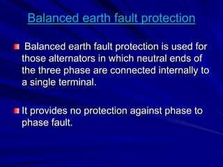 Protection of alternator | PPTX