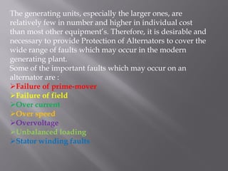 Protection of alternators javid iqbal sodagar | PPT
