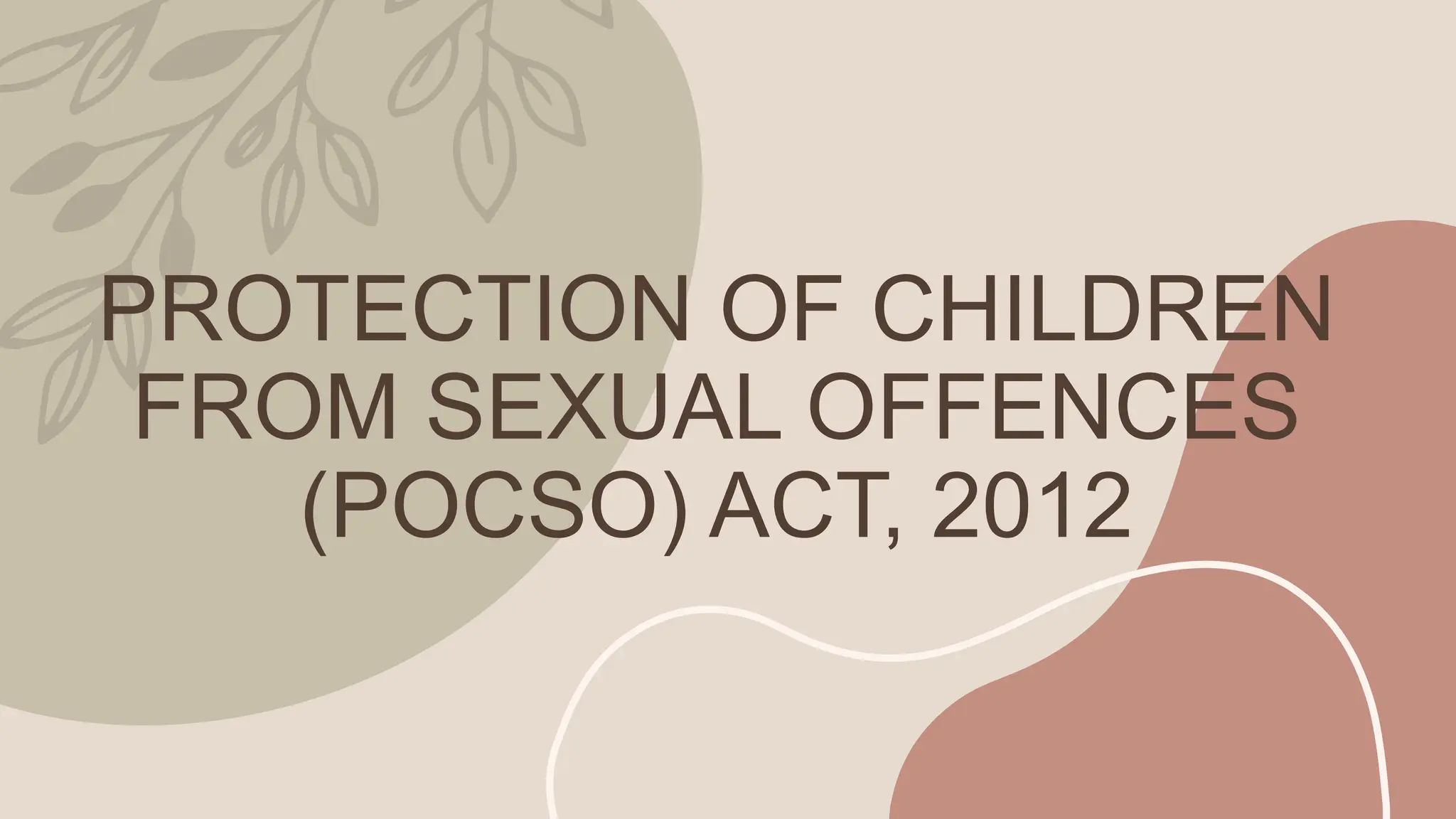 PROTECTION OF CHILDREN FROM SEXUAL OFFENCES (POCSO.pptx