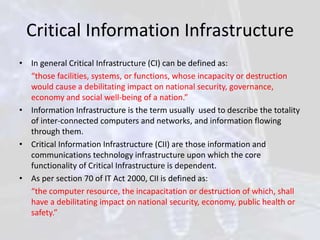 Protection of critical information infrastructure | PPTX