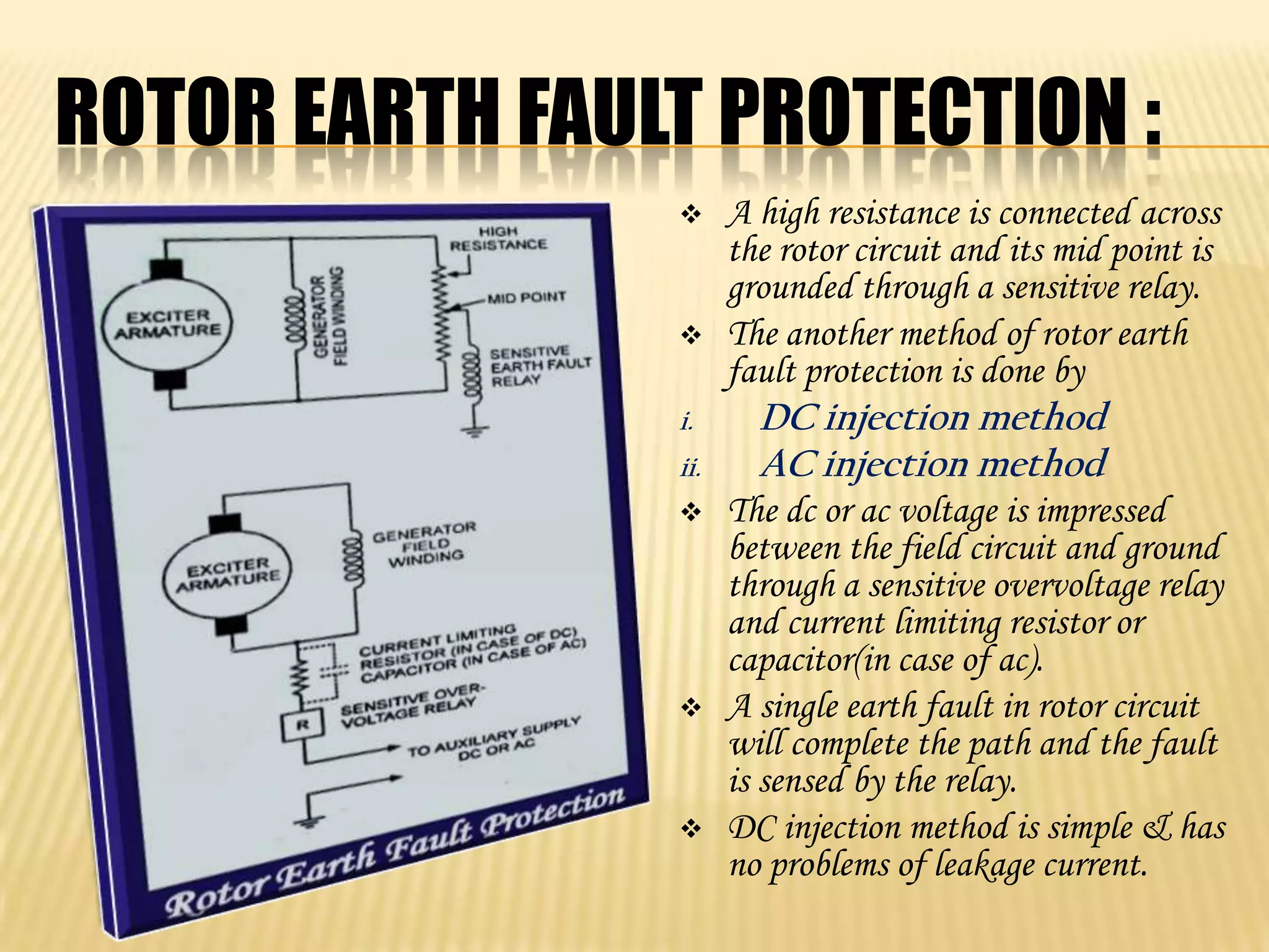 Protection Of Generator | PPTX