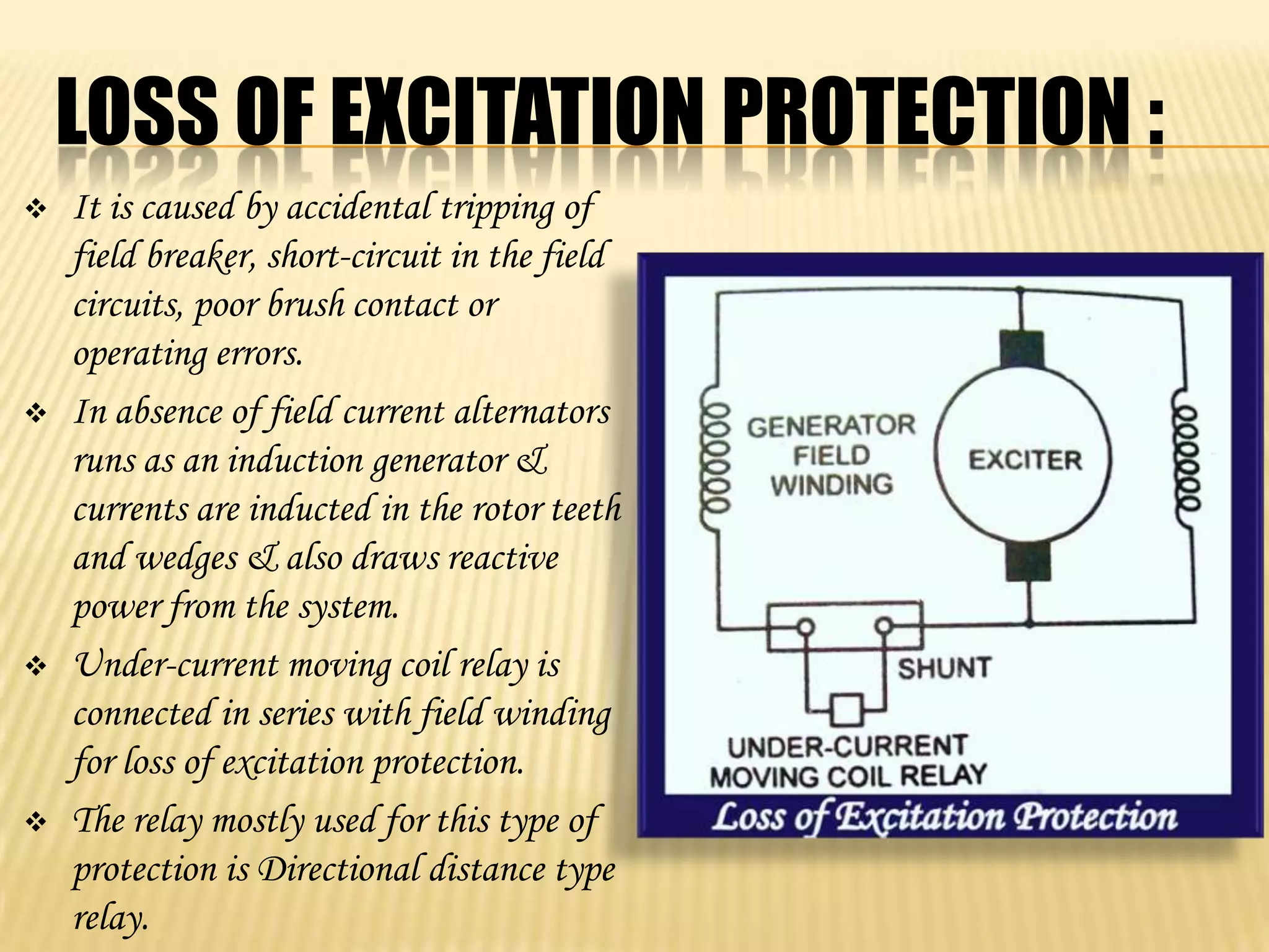 Protection Of Generator | PPTX
