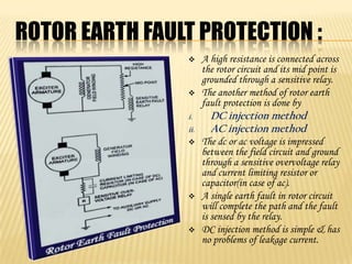 Protection Of Generator | PPTX