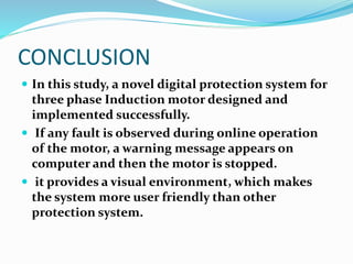 Protection of induction motor using plc by dev krishan | PPT