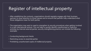 Protection of intellectual property | PPTX