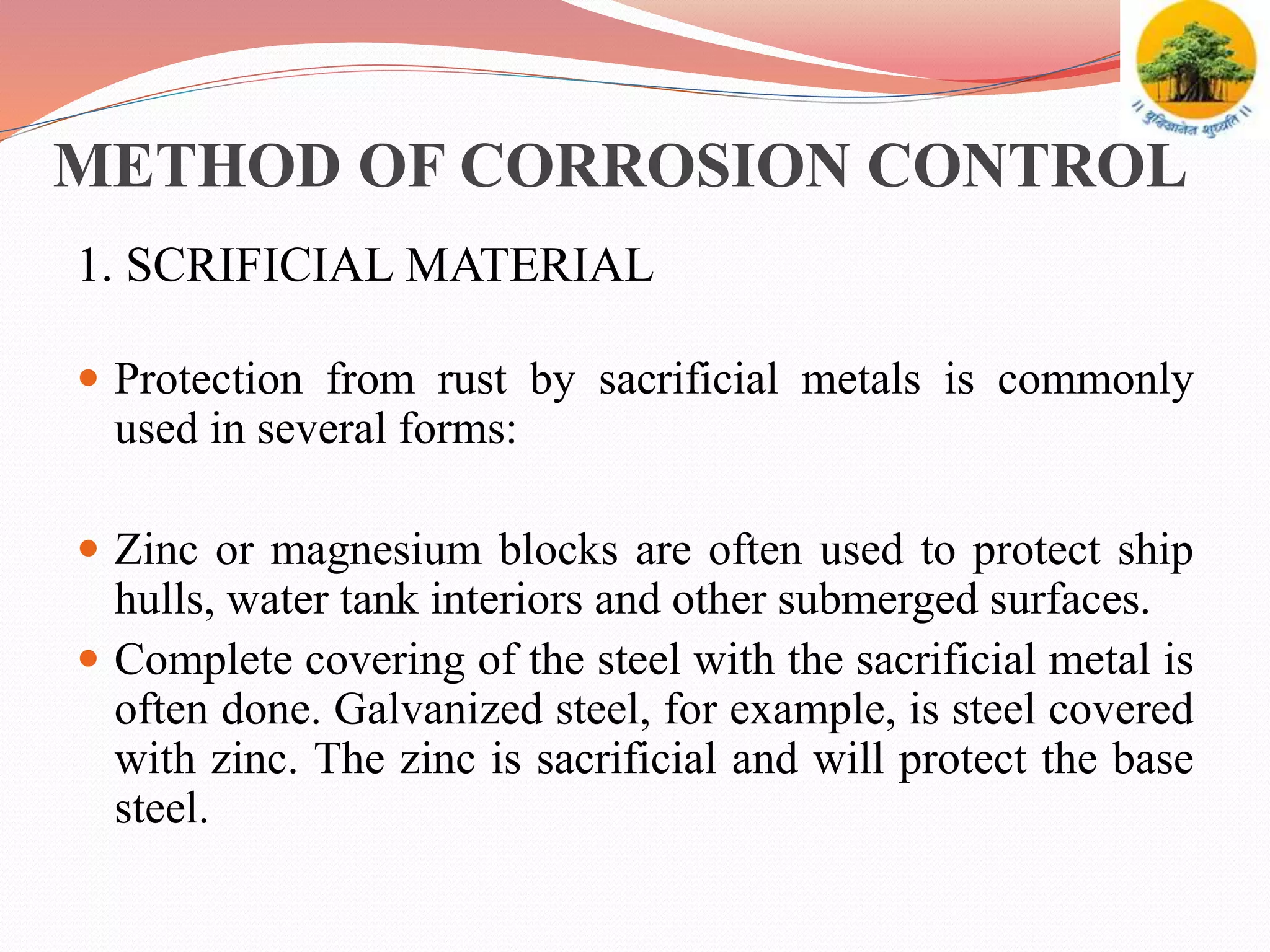Protection of material from the corrosion | PPTX