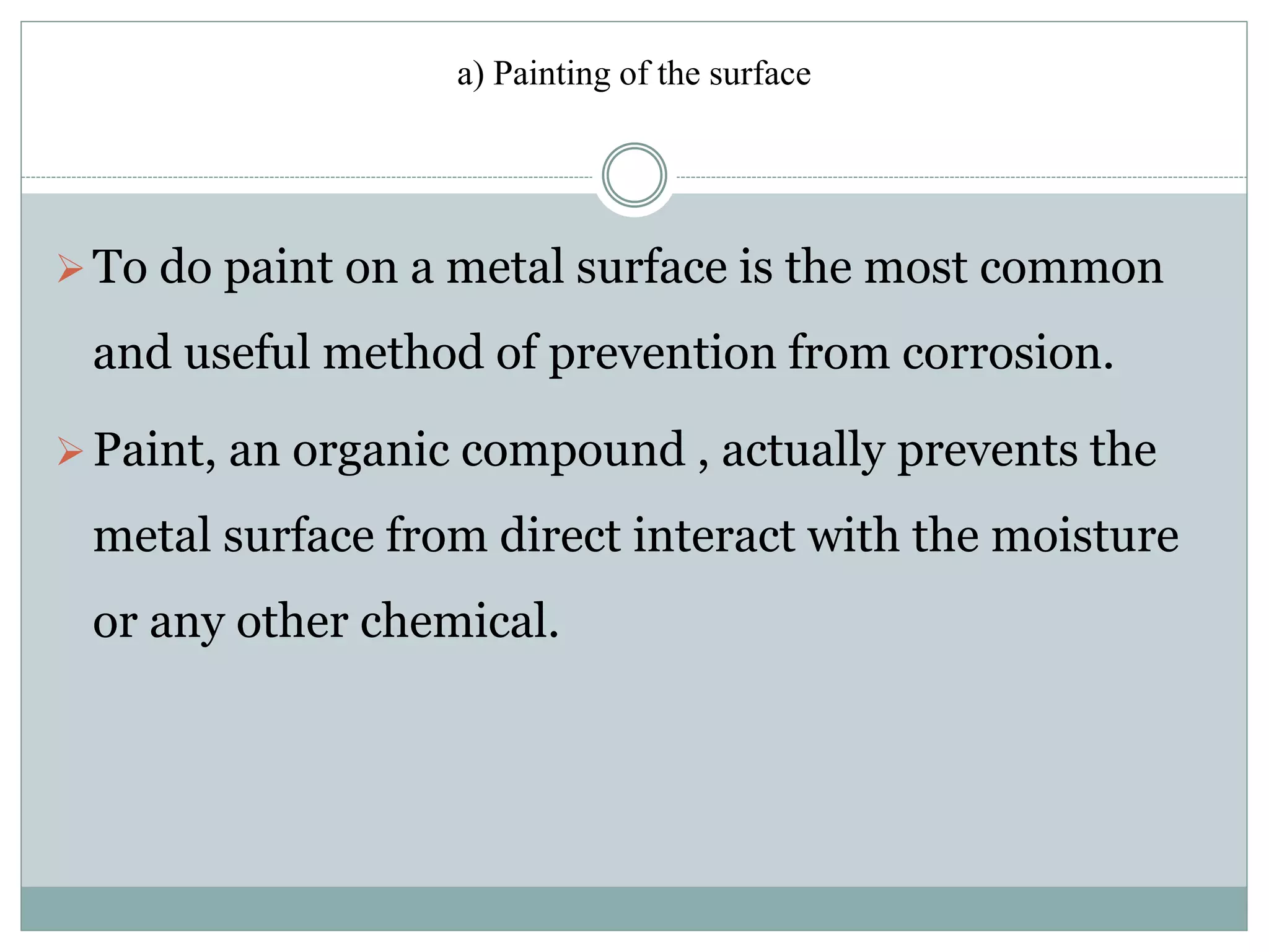 Protection of metals from corrosion | PPTX