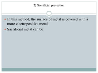 Protection of metals from corrosion | PPTX