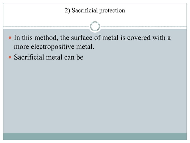Protection of metals from corrosion | PPTX | Chemistry | Science