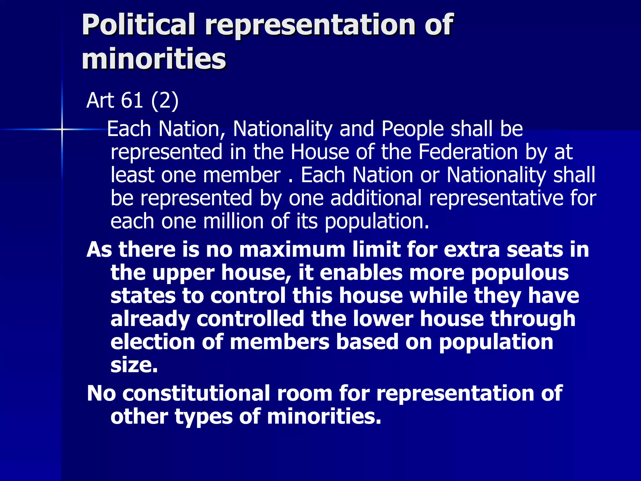Protection Of Minorities In Ethiopia | PPT