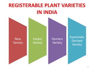 Protection of plant vareities and farmers right act, 2001 | PPTX
