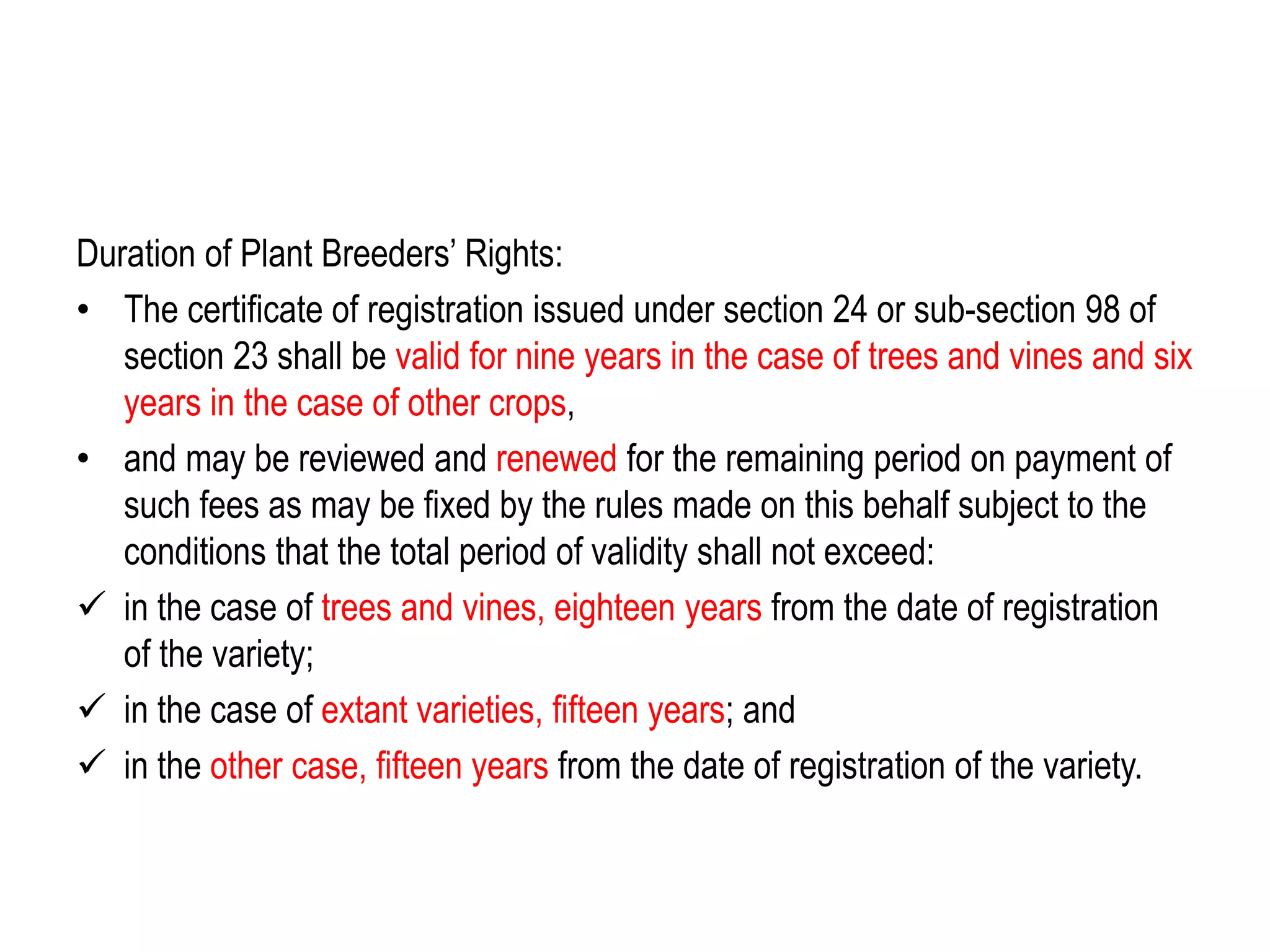 Protection of plant varieties and farmers right | PPTX