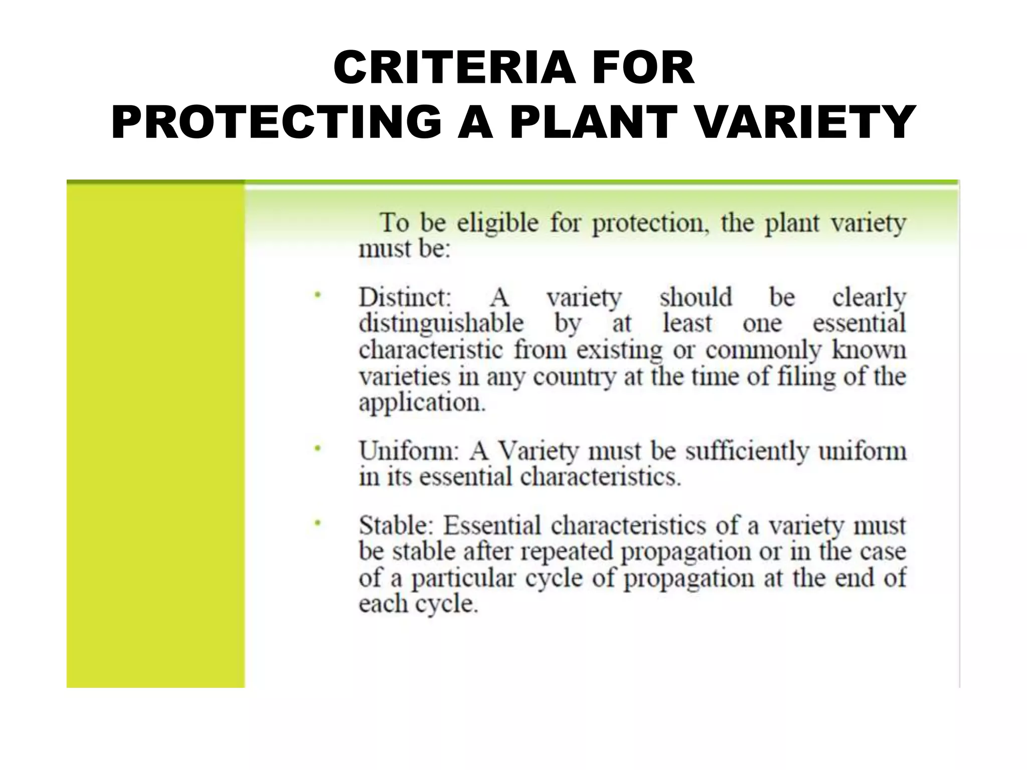 Protection of plant varieties and farmers right | PPTX