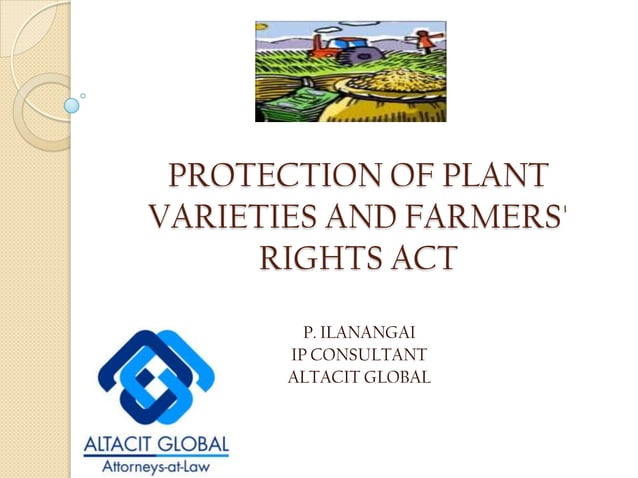 Protection of plant varieties and farmers' rights act | PPTX ...