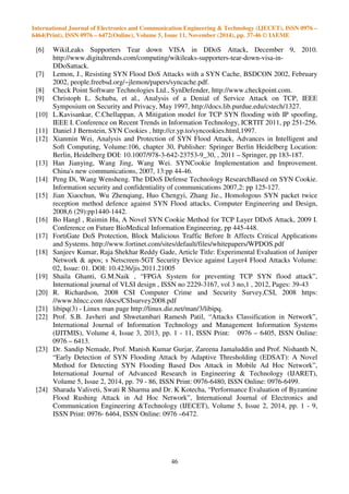 Protection of server from syn flood attack | PDF