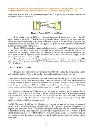 Protection of server from syn flood attack | PDF