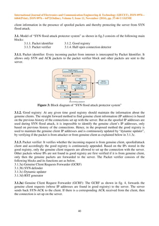 Protection of server from syn flood attack | PDF