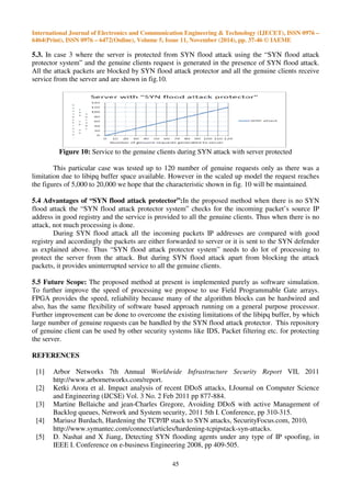 Protection of server from syn flood attack | PDF