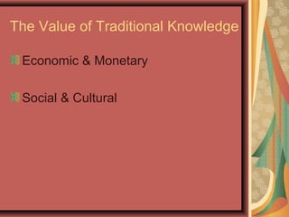 Protection Of Traditional Knowledge As Geographical Indications | PPT