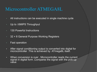 Basic Protection of transformer using microcontroller based relay | PPT