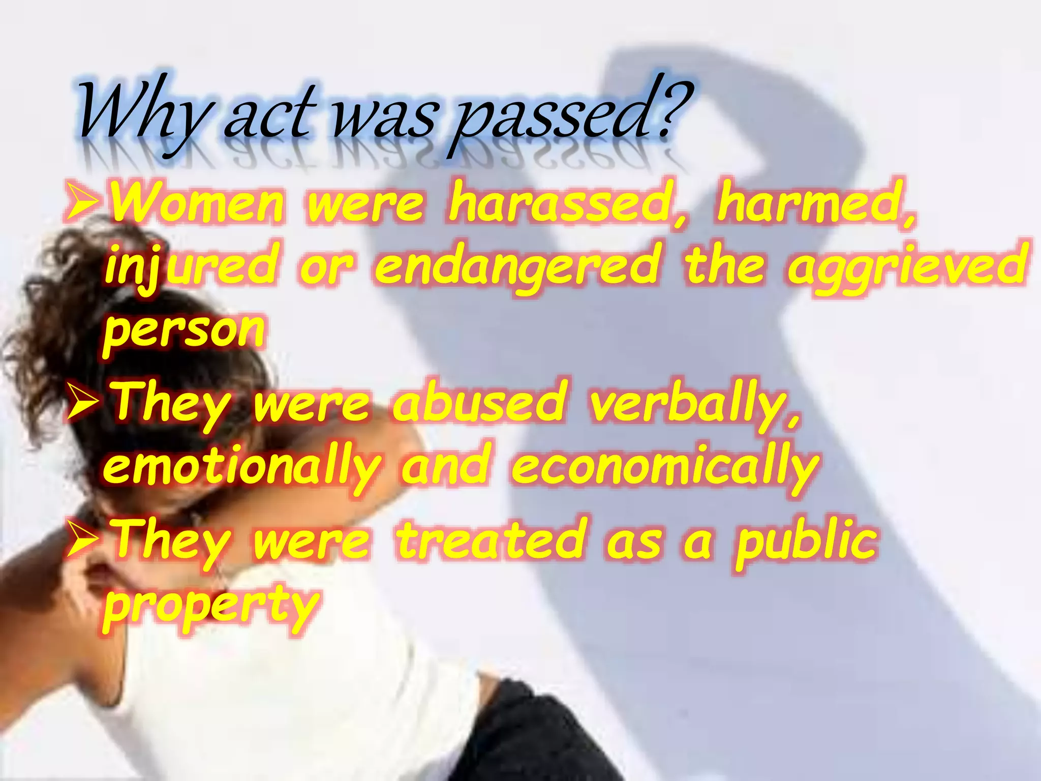 Protection of women from domestic violence | PPTX | Debated Sensitive ...