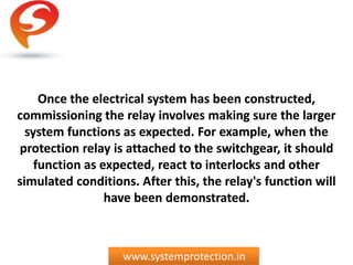 Protection Relay Testing | Protective Relays Equipment | PPTX