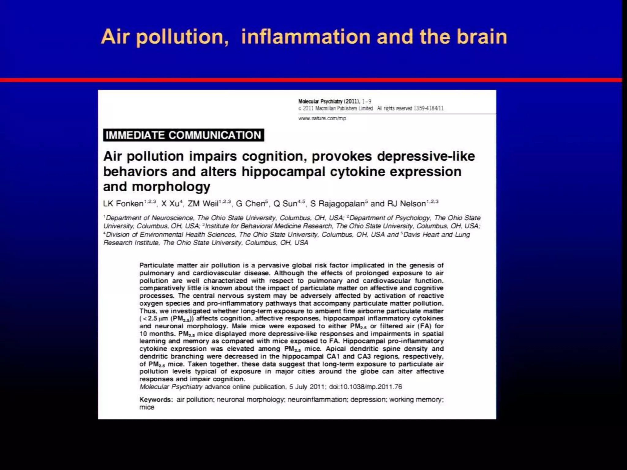 Biologic Pathways and Health- From Environmental Exposures to Chronic Disease | PPT