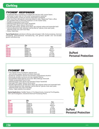 Protective Clothing Protection Reference Guide Pdf Pdf