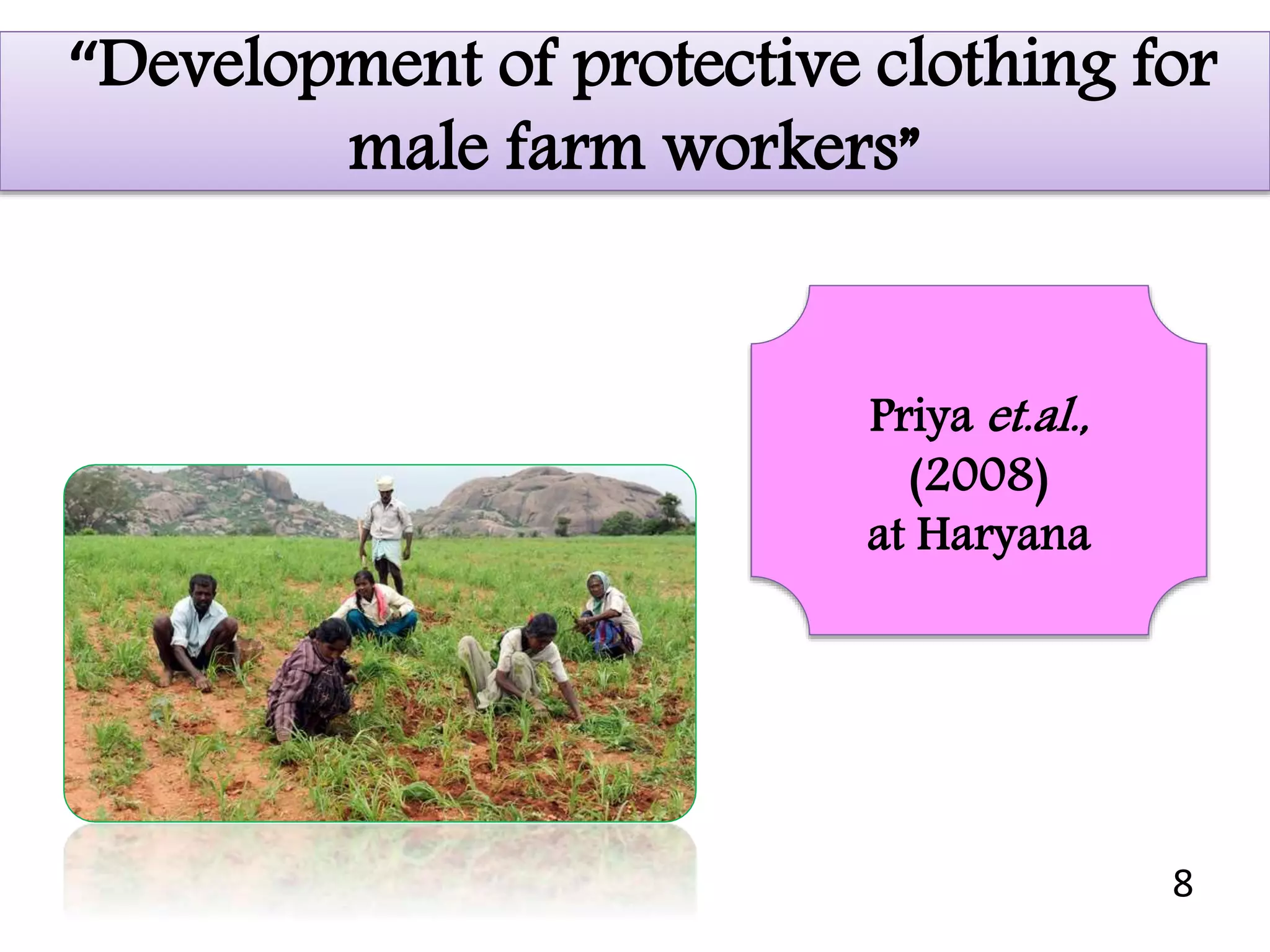 Protective clothing for farm workers | PPTX