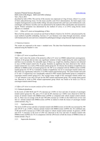 Protective effect of phyllanthus niruri on dmba croton oil mediated carcinogenic response and ...