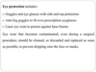 PROTECTIVE GEARS USED IN HOSPITAL AND THEATRES.pptx