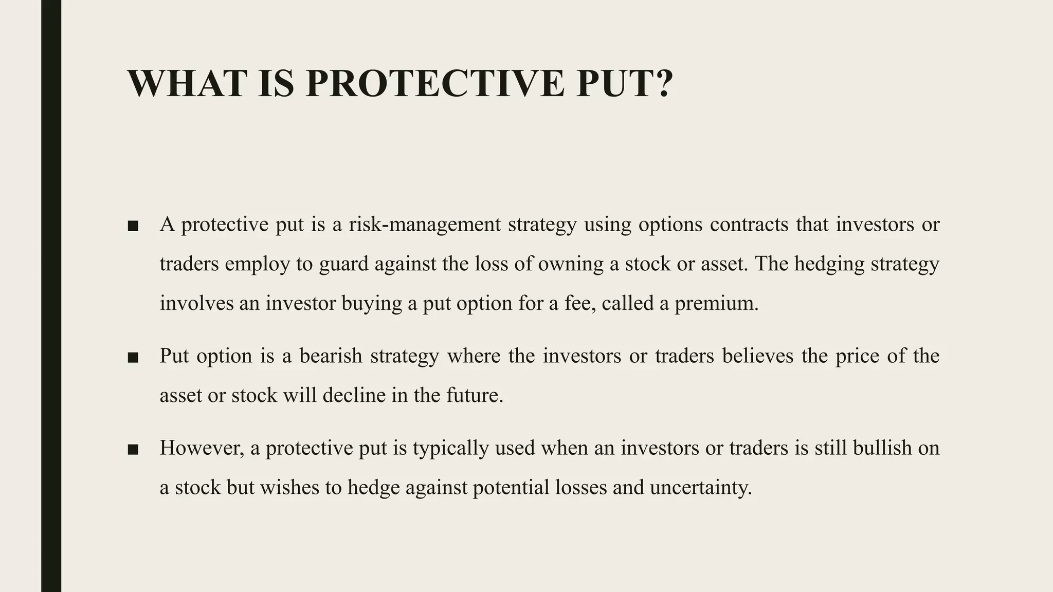 Protective put | PPTX