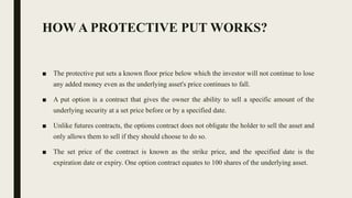 Protective put | PPTX | Stocks and Bonds | Personal Investing