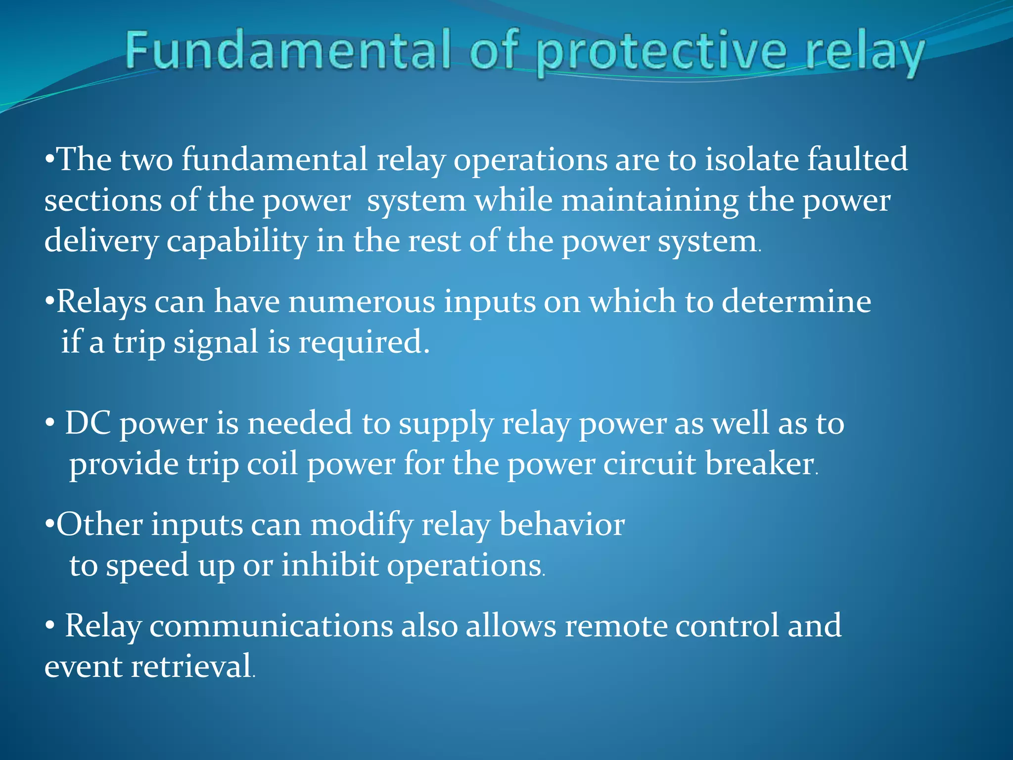 Protective relay | PPTX