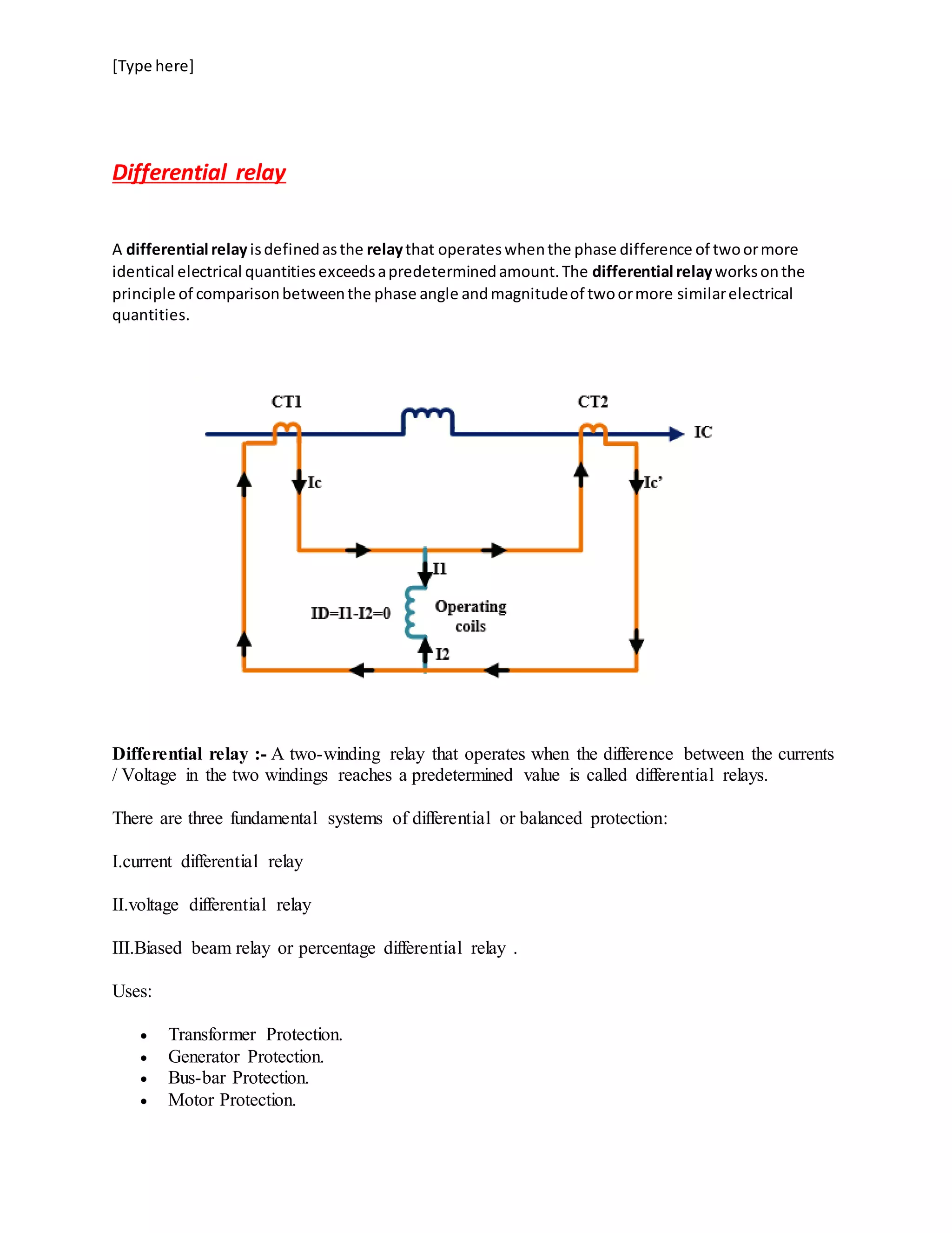 Protective Relay | DOCX