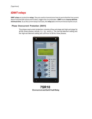 Protective Relay | DOCX