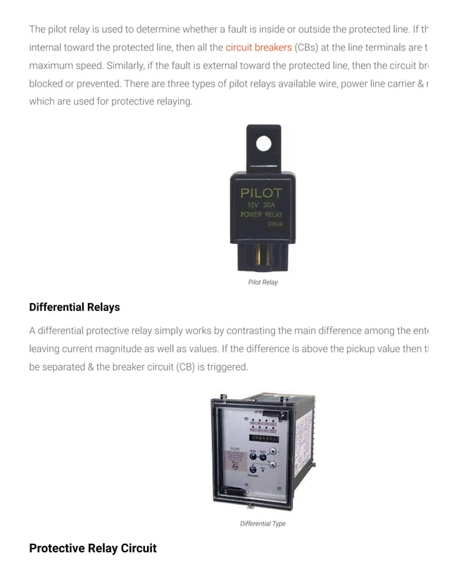 Protective Relay _ Circuit, Working, Types, Codes & Its Applications.pdf