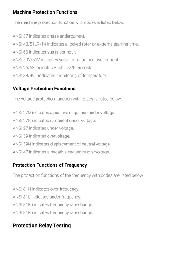 Protective Relay _ Circuit, Working, Types, Codes & Its Applications.pdf
