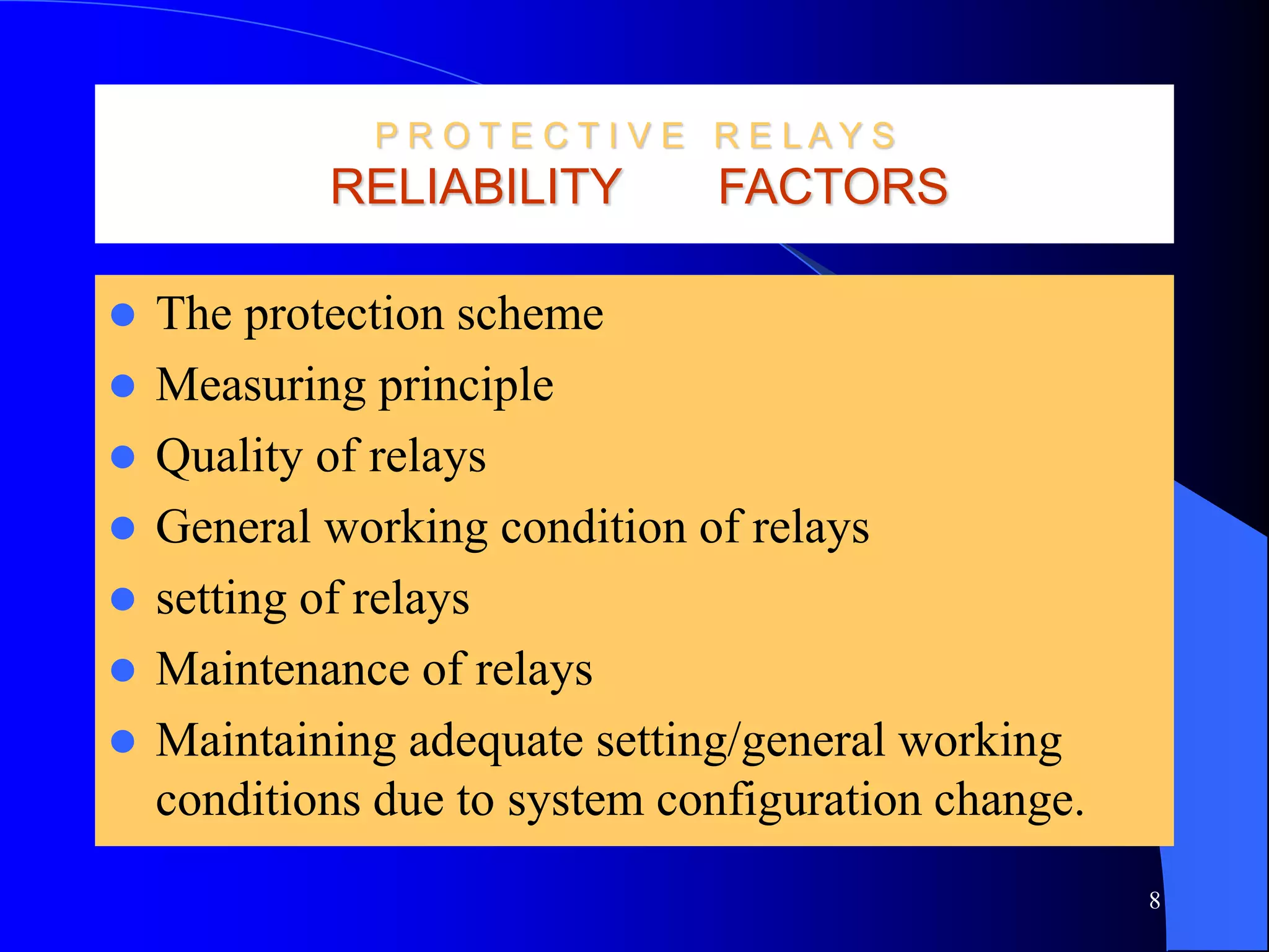 Protective Relaying Part 1 Ppt