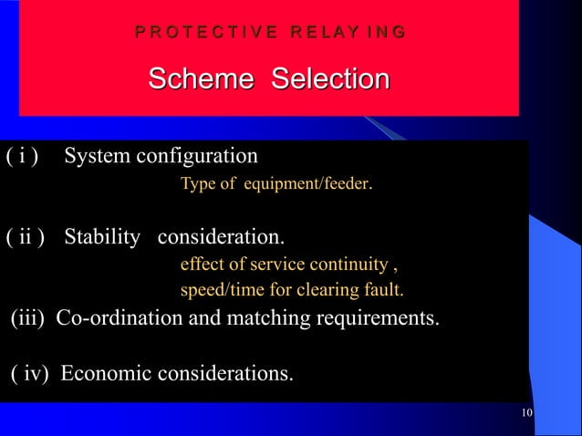 Protective Relaying Part 1 Ppt