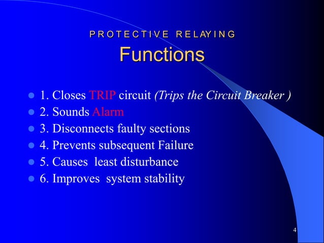 Protective Relaying Part 1 Ppt