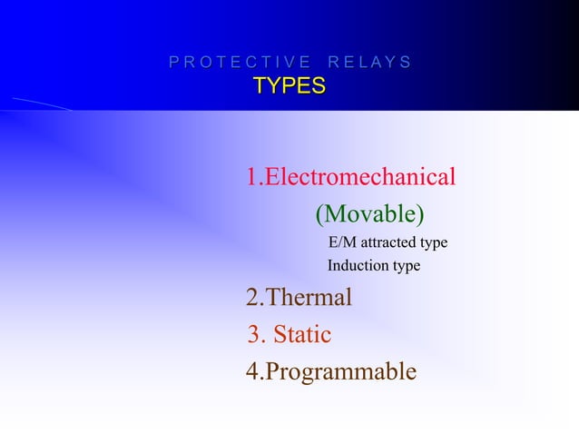Protective Relaying Part 1 Ppt