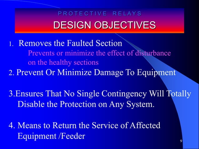 Protective Relaying Part 1 Ppt