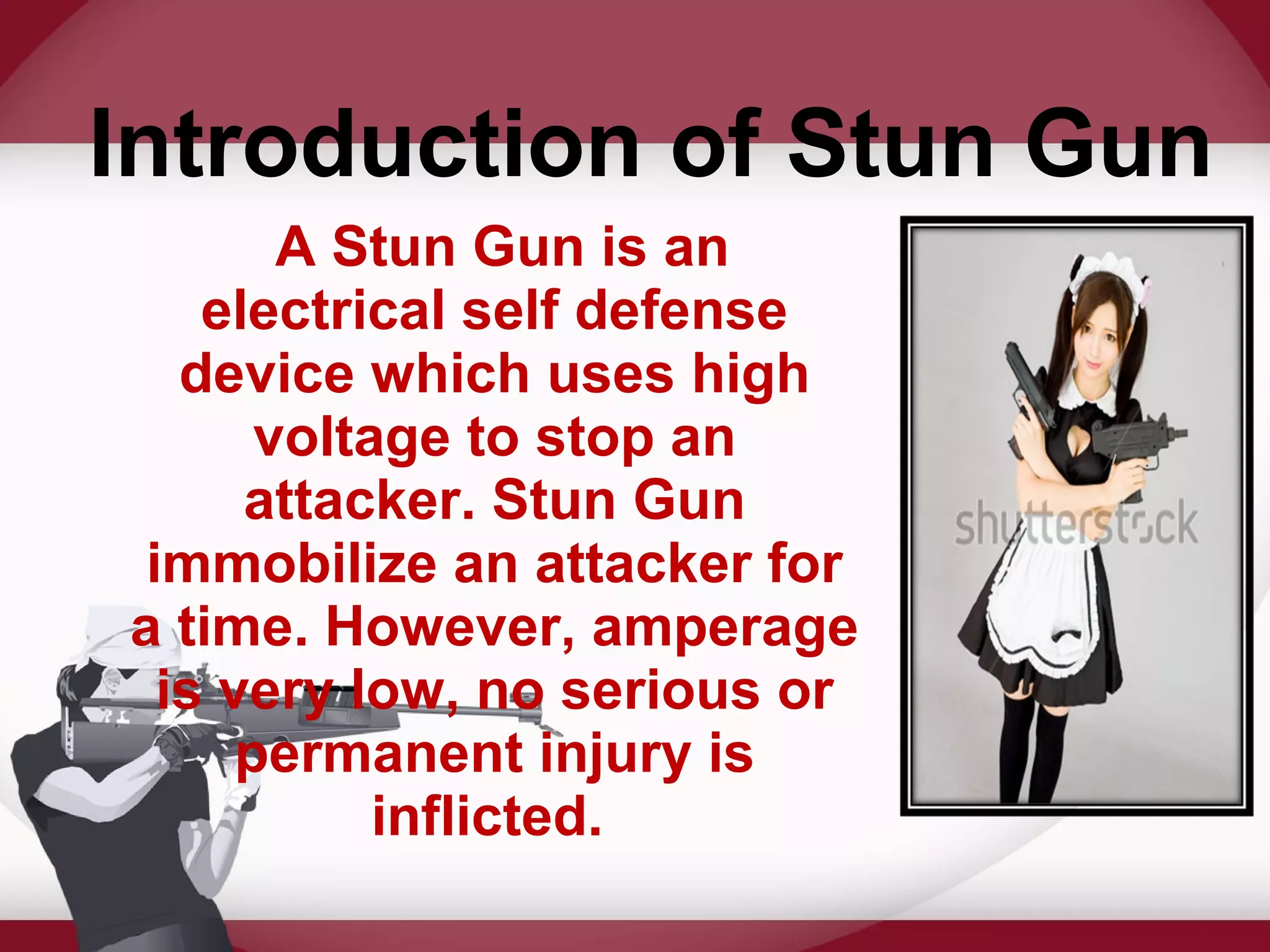 Protective stun gun in mudari | PPT