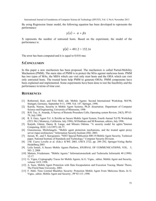 Protect mobile agent against malicious host using partial mobility mechanism | PDF