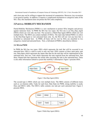 Protect mobile agent against malicious host using partial mobility ...